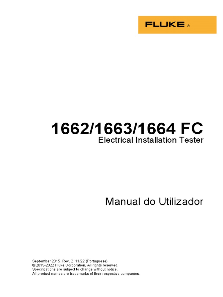 Manual Fluke 1662 | PDF