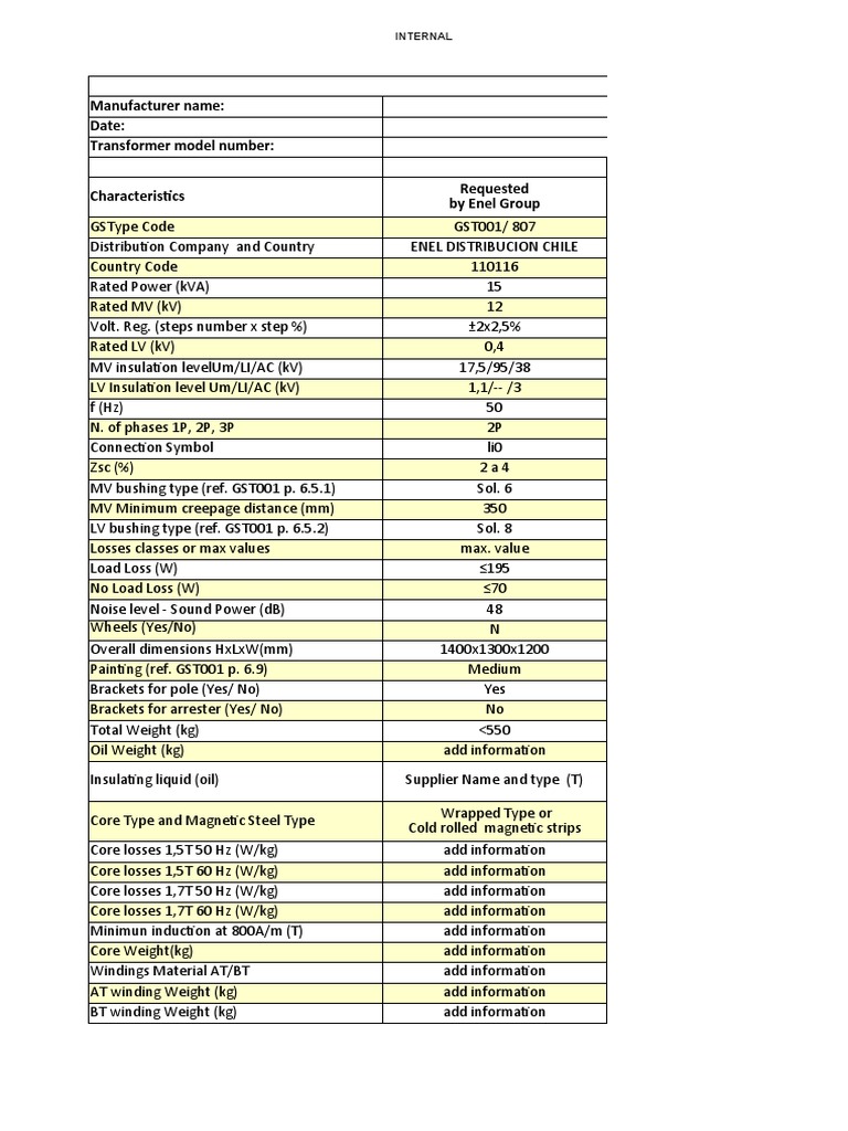 TD 15kVA 12 y 23 KV ADAM | PDF