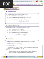 Tổng hợp kiến thức về phương trình có nghiệm kép | PDF