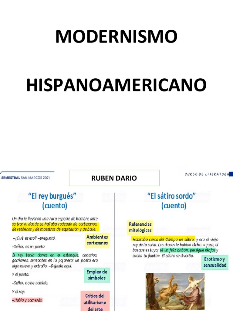 Modernismo Hispanoamericano y Perú | PDF