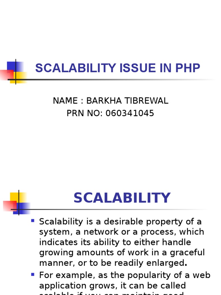 Scalability Issue in PHP | PDF