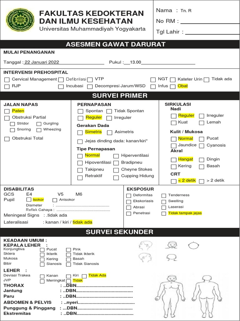 RM Ugd, CPPT, Rujuk | PDF