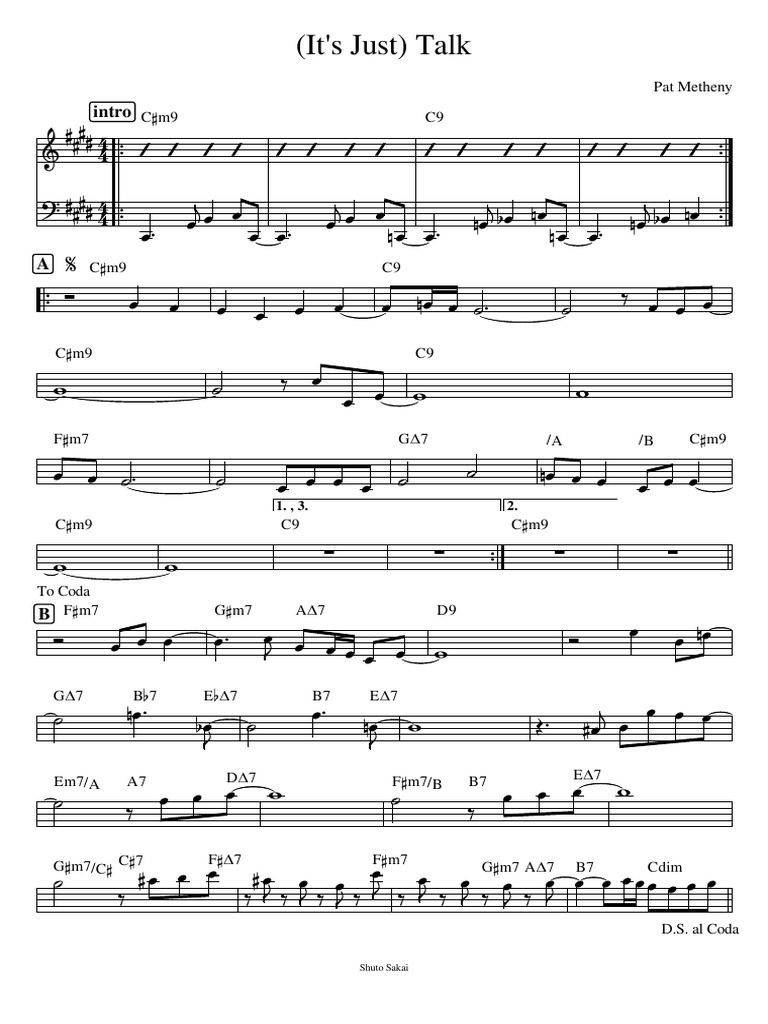 (It's Just) Talk | PDF