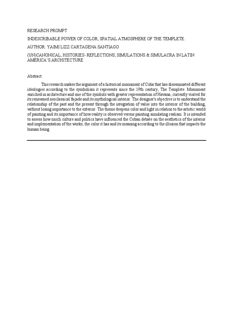 ARHT 301 - (Yaimi) Research Prompt 1 Micro Narrative | PDF