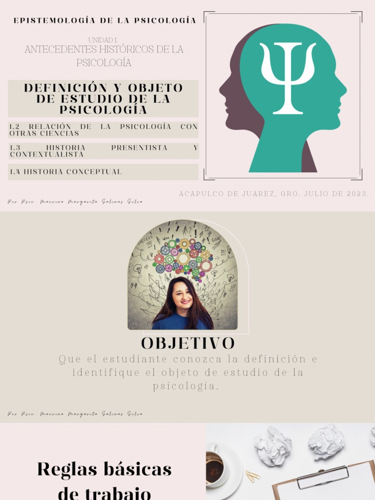 Definición y Objeto de Estudio de La Psicología | PDF