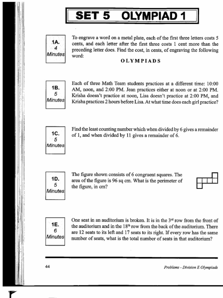 Set 5 Questions | PDF
