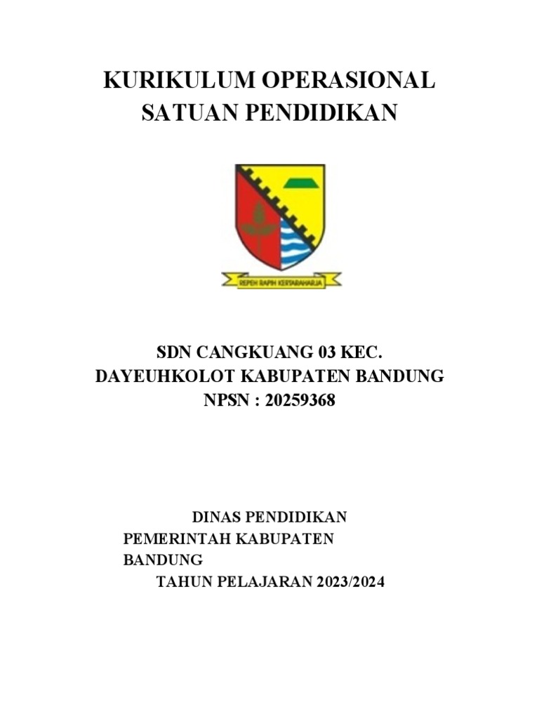 kurikulum merdeka contoh format | PDF