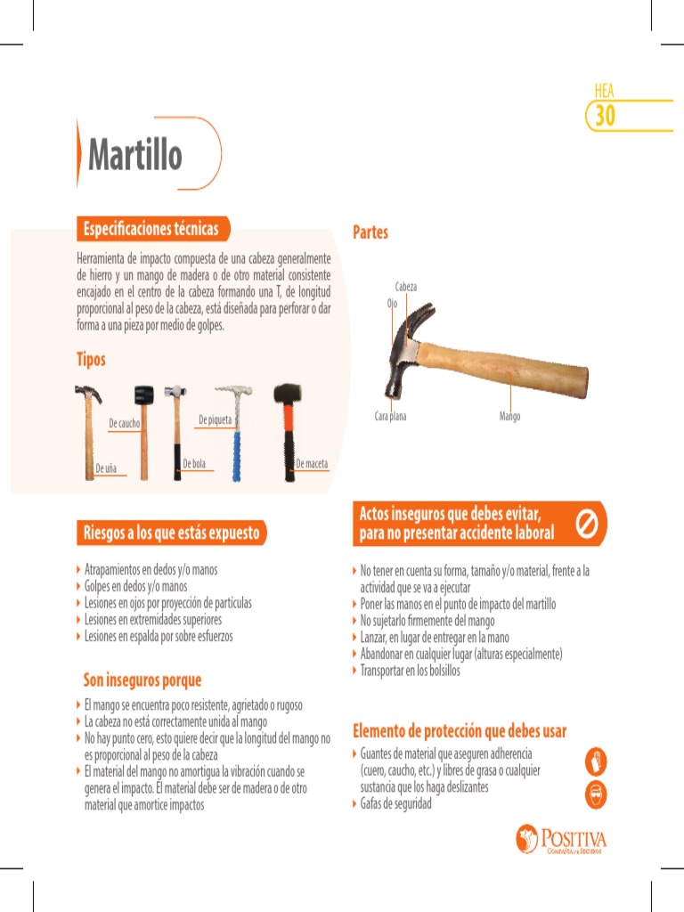 Ficha Técnica de Martillo | PDF