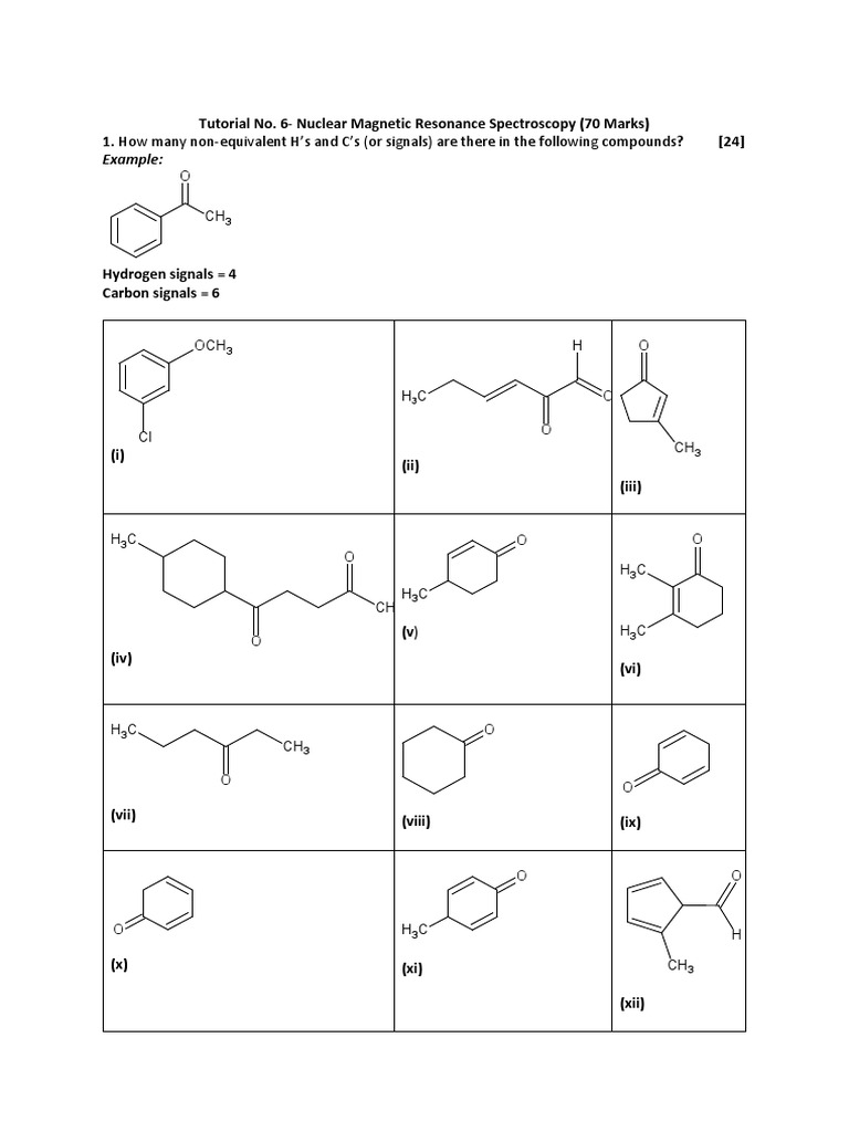 Tutorial+No 6+-+Nuclear+Magnetic+Resonance+Spectros | PDF | Physical Chemistry | Physics
