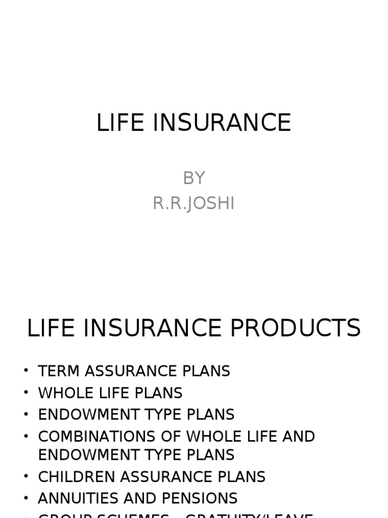 Life Insurance | PDF | Annuity (European) | Life Insurance