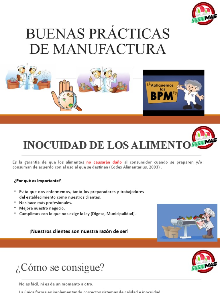 Buenas Prã - Cticas de Manufactura | PDF | Alimentos | Lavado de manos