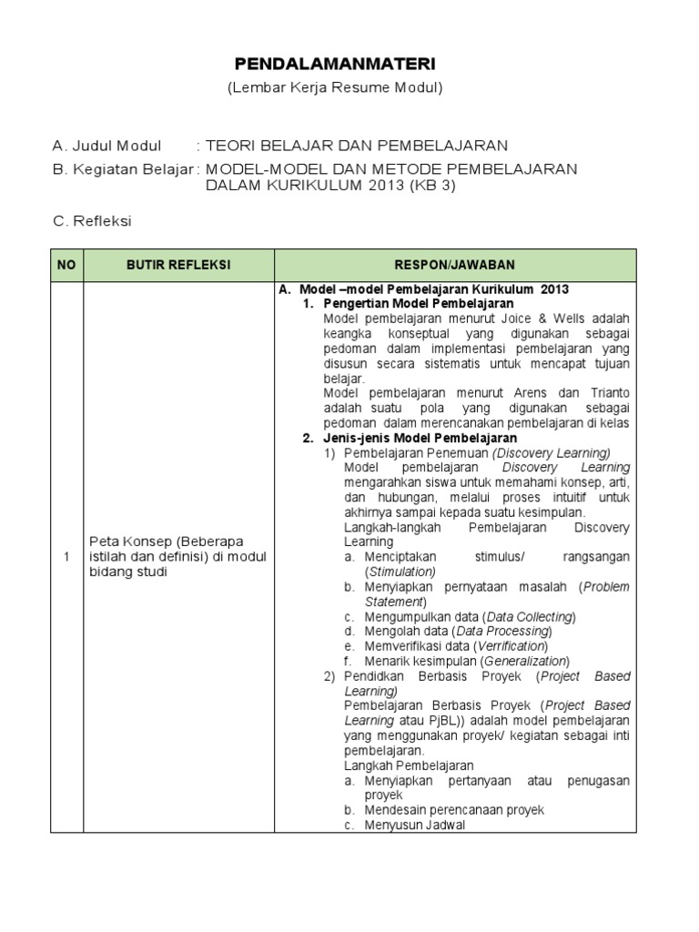 Resume KB 3 Teori Belajar | PDF Resume KB 3 Teori Belajar | PDF