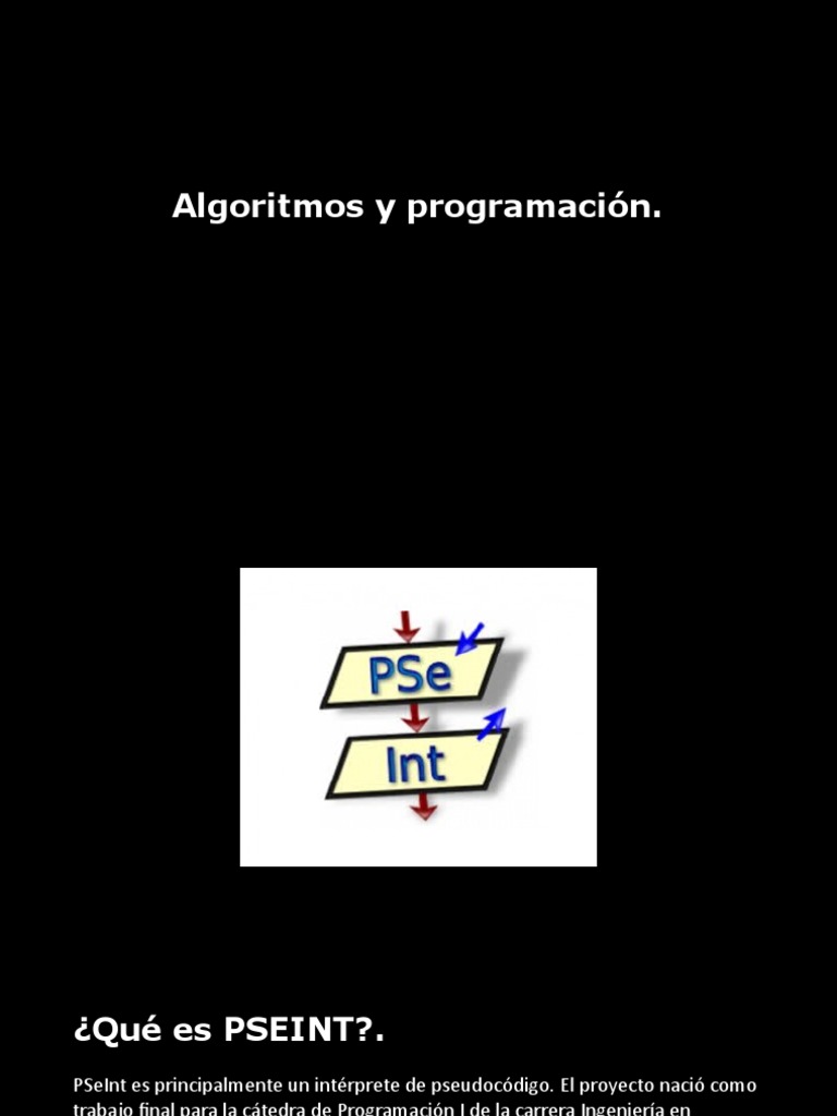 Pseint | PDF | Flujo de control | Algoritmos