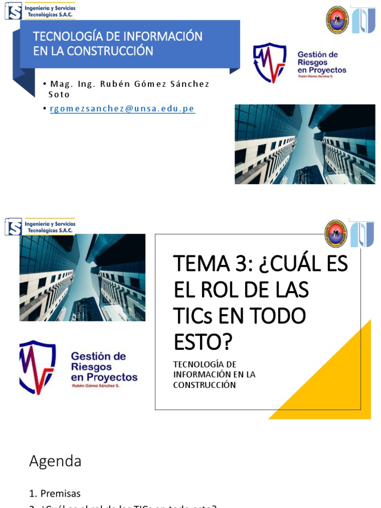 03 Tecnología Infor Construccion Tema 3 Rol de Tics | PDF | Sistema de información geográfica ...