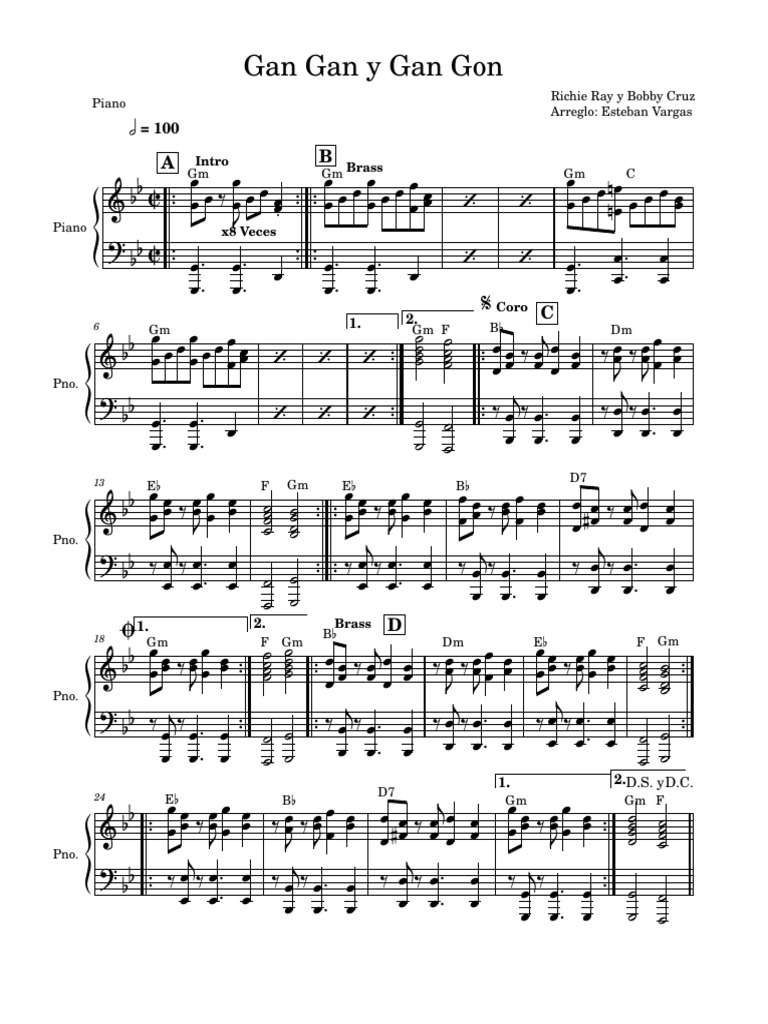 Gan Gan y Gan Gon Piano | PDF