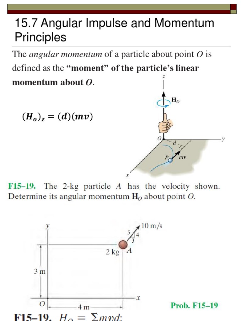 Kinetics Of Particles Angular Impulse And Momentum Pdf