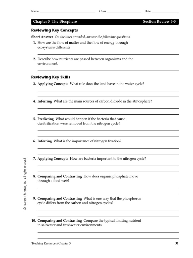 Section Review 3-3 | PDF | Science & Mathematics