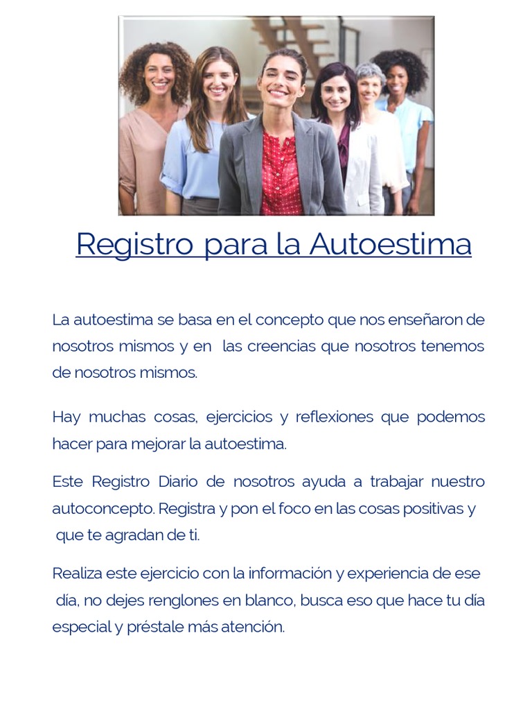 Ejercicio de Autoestima 1 | PDF