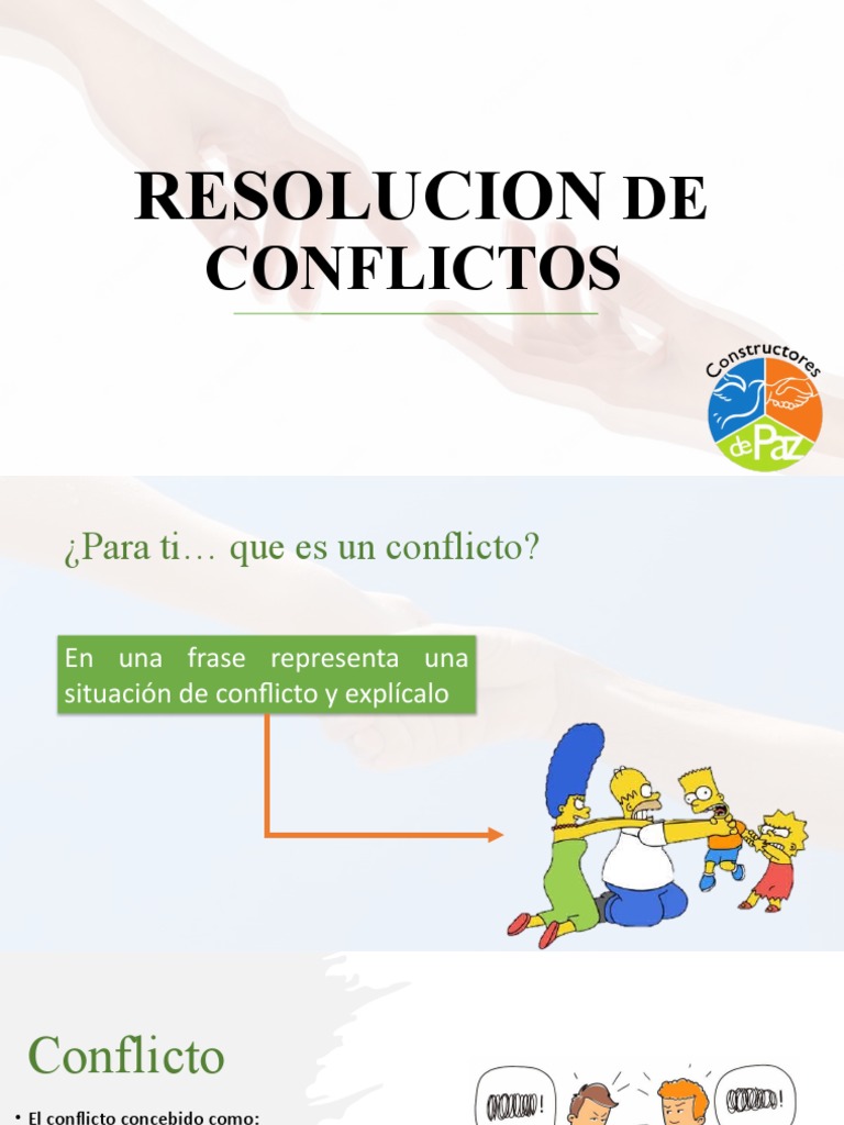 Resolucion de Conflictos | PDF | Conflicto (proceso) | La resolución de conflictos