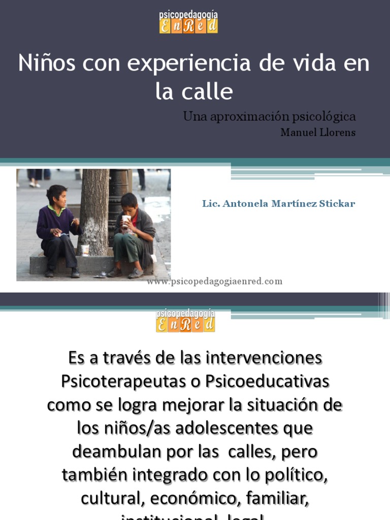Niños Con Experiencia de Vida en La Calle | PDF