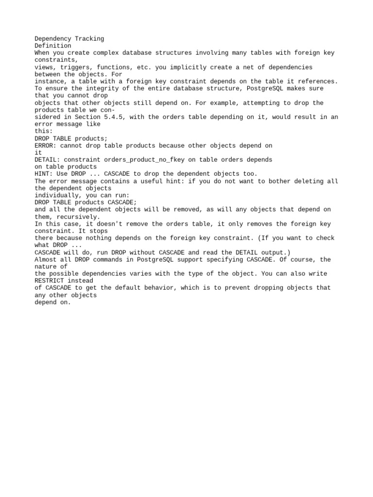 Dependency Tracking Pdf 