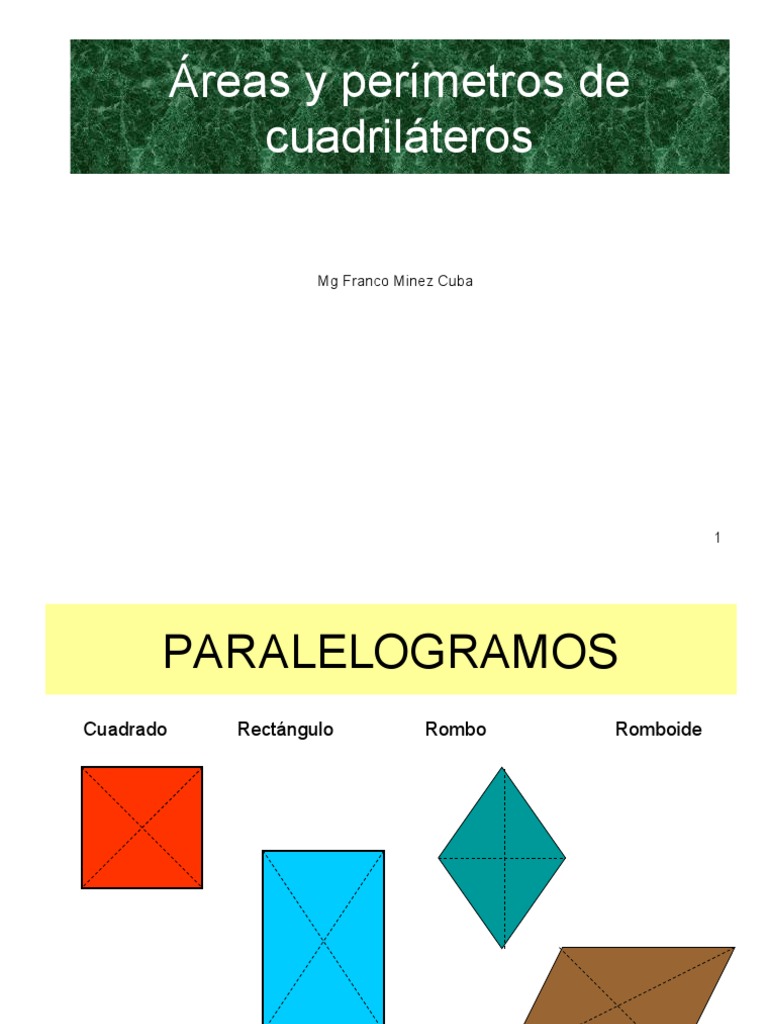 1s Cuadrado y Rectangulo | PDF | Rectángulo | Formas geométricas