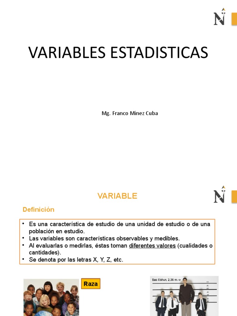 1S Variables Estadisticas | PDF