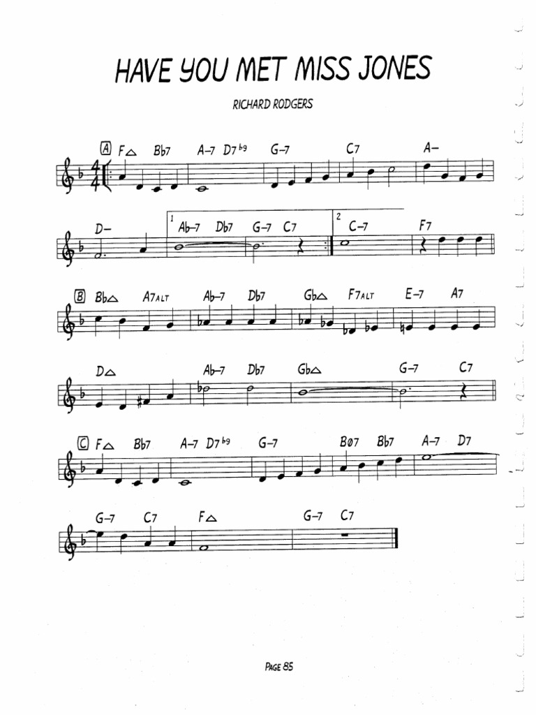 Have You Met Miss Jones | PDF