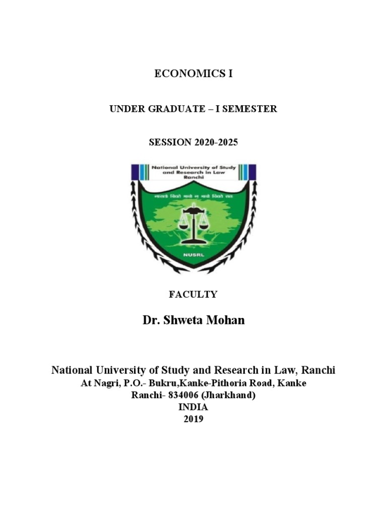 Course Outline of Microeconomics | PDF