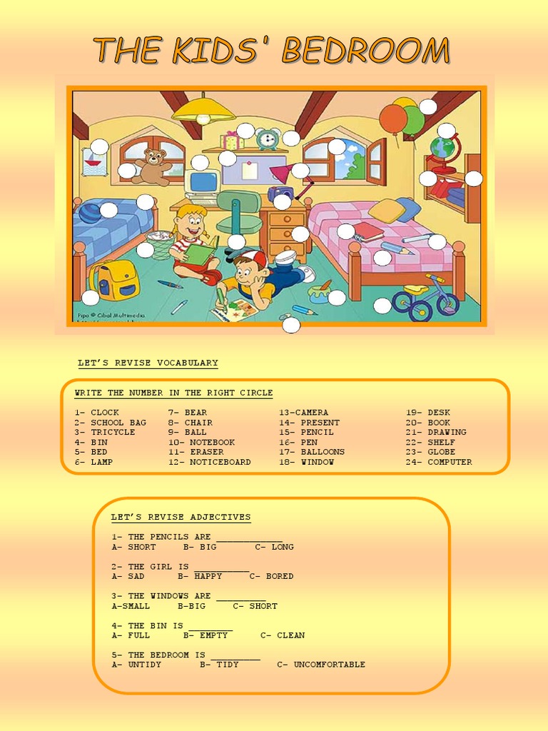 Bedroom Vocabulary | PDF