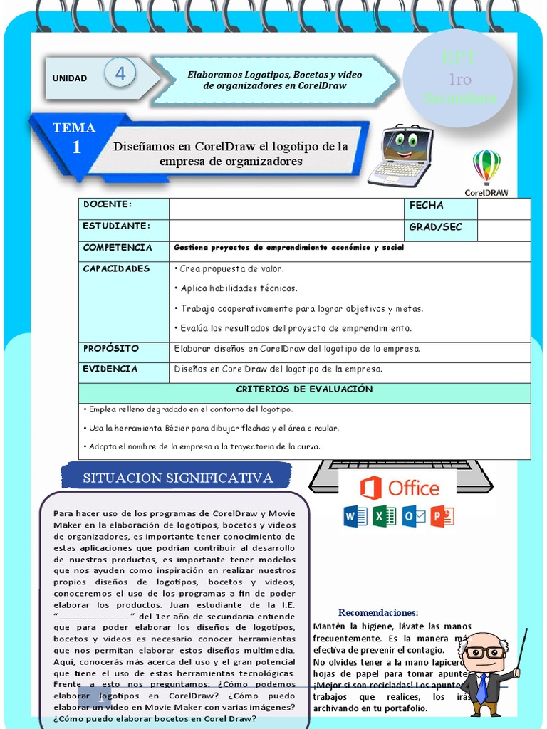 Resuelto Ficha de Actividad Ept 1°-Semana 1 | PDF