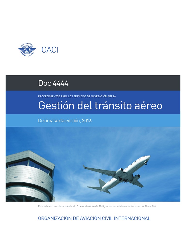 Abrir 1. Doc 4444 Emdt | PDF | Control de tráfico aéreo | Aviación