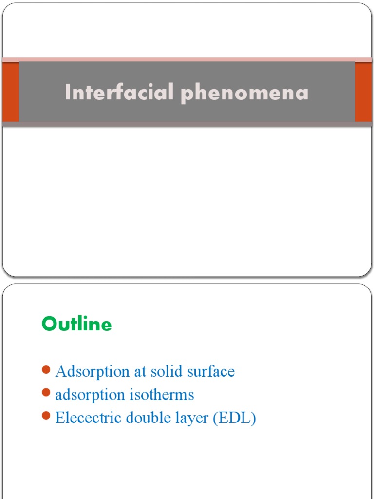 Interfacial Phenomena 2 | PDF