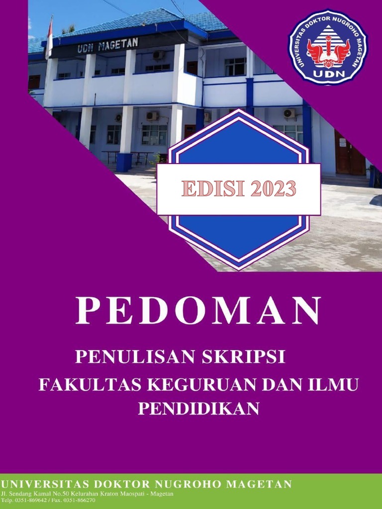 PEDOMAN PENULISAN SKRIPSI 2023 - Revisi New | PDF | Komputer