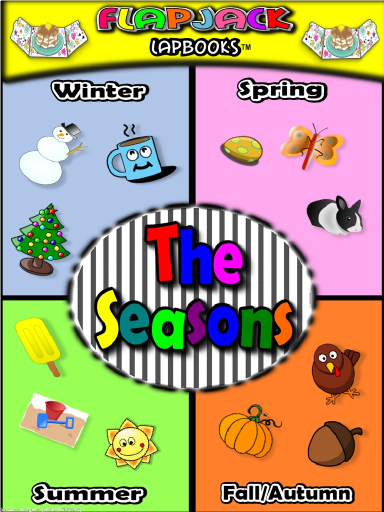 Seasons Lapbook Ebook | PDF | Flashcard | All Rights Reserved