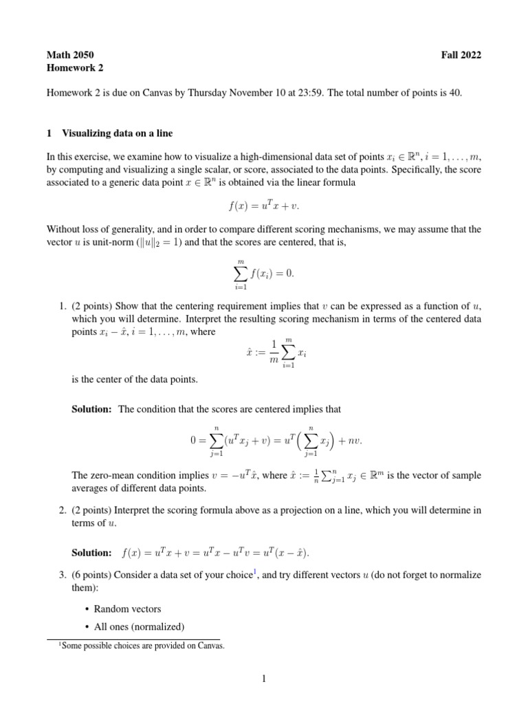 HW2 Solution | PDF | Cluster Analysis | Statistics