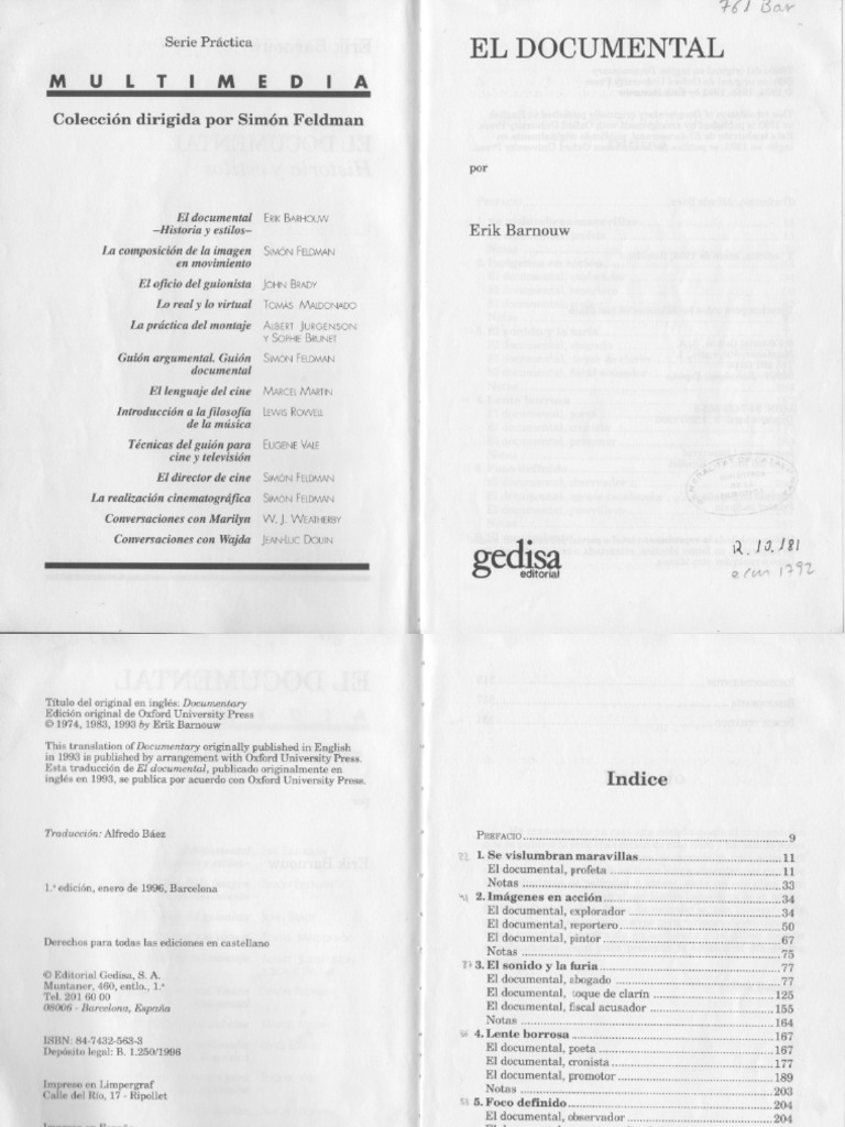Barnouw, Erik - El Documental | PDF