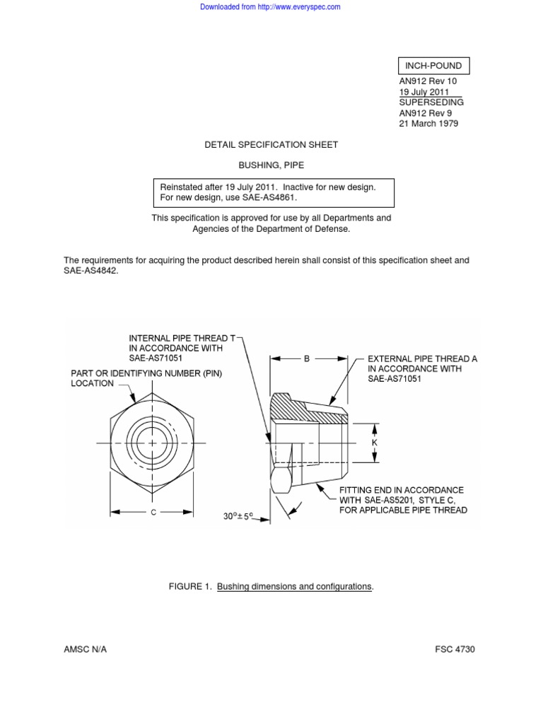 Reducer M-F An912 - NPT | PDF | Stainless Steel | Alloy