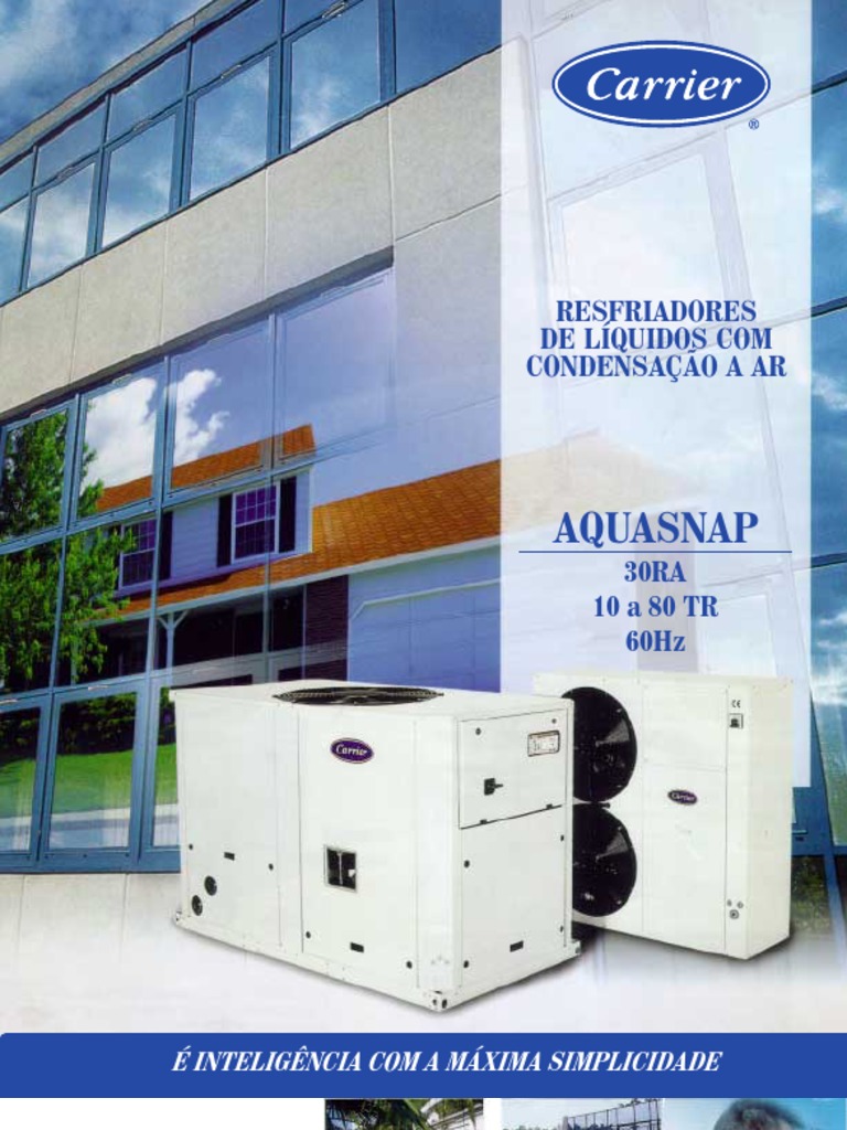 Chiller AQUASNAP: Eficiência e Praticidade | PDF | Motores | Bomba