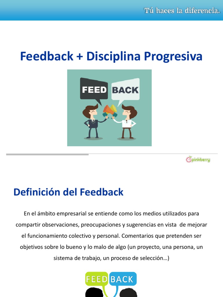 Ejemplos de Disciplina Progresiva | PDF | Disciplinas | Realimentación
