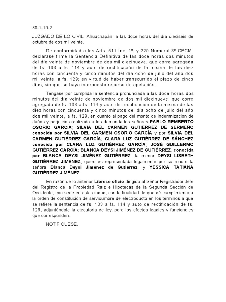 80-1-19-20-declarar-firme-y-extender-ejecutoria-pdf-judicaturas