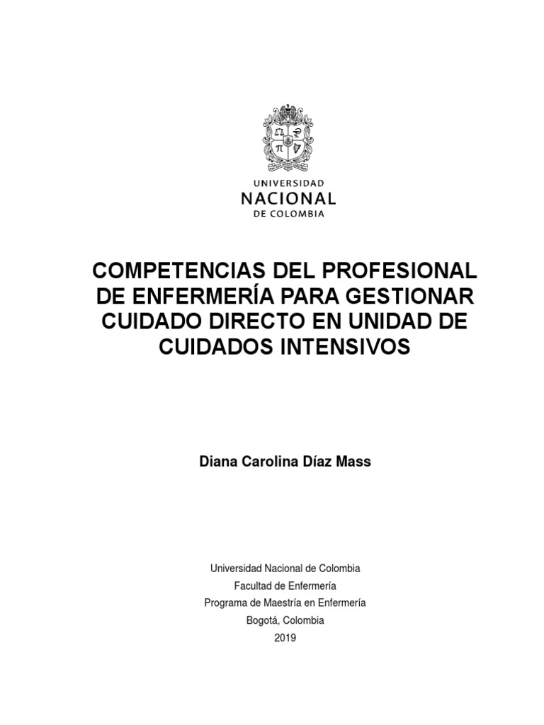 Competencias Del Profesional de Enfermeria | PDF | Enfermería | Medicina de Cuidados Intensivos