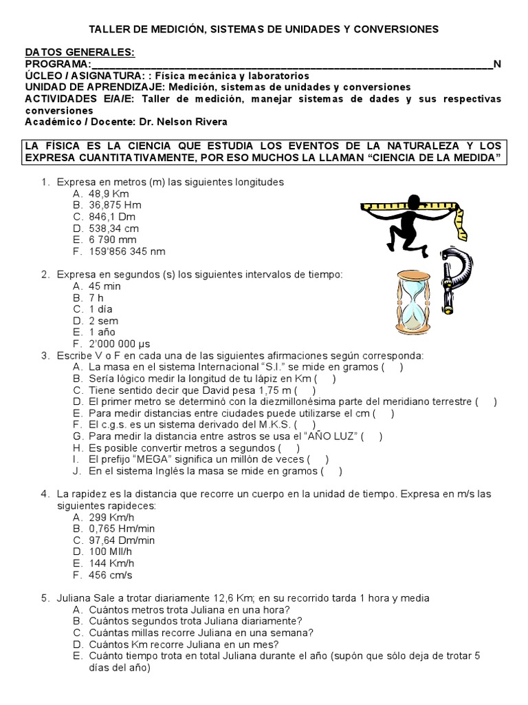 Taller de Mediciones | PDF | Metro | Medición