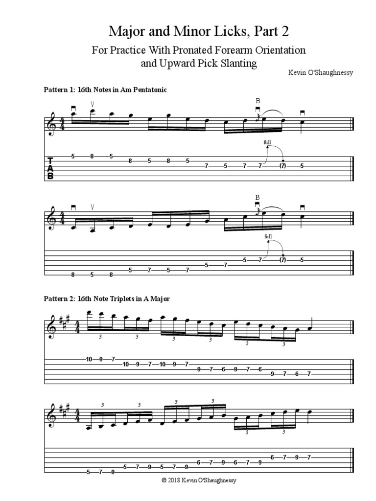 Pick Slanting | PDF | Musical Forms | Elements Of Music