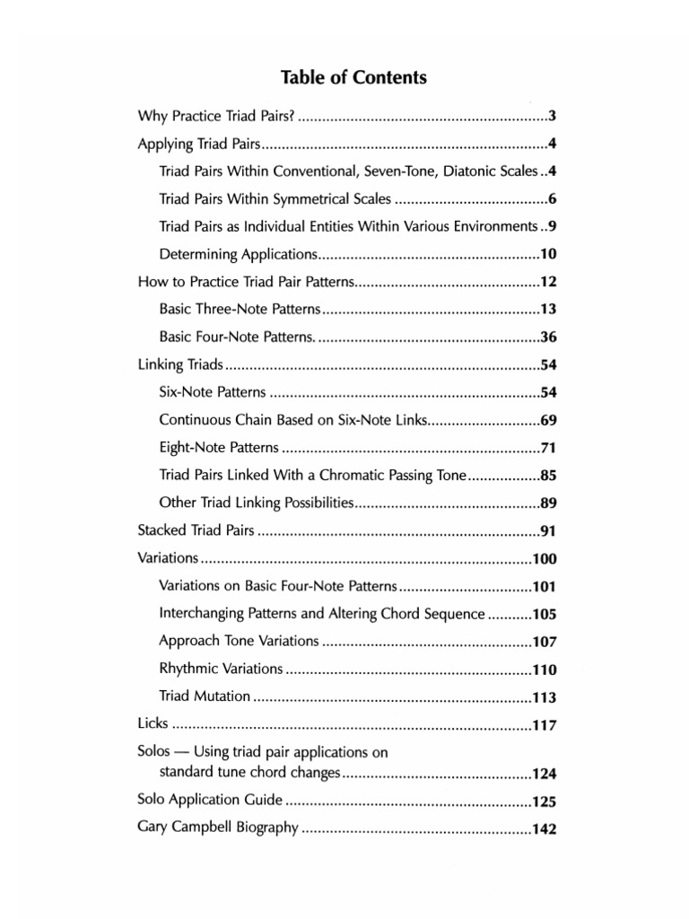 Triad Pairs For Jazz | PDF