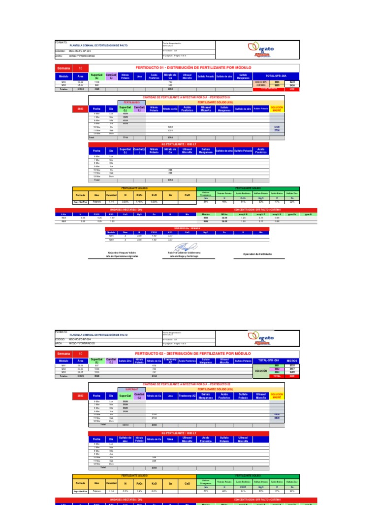 Plantilla Arato I - Sem 10 - 2023 | PDF