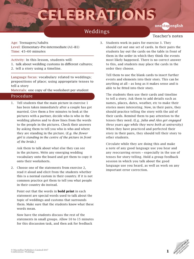 Culture - Elem - Weddings - OneStop | PDF | Wedding | Bridesmaid