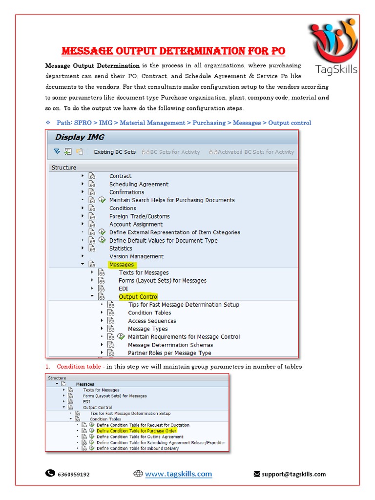 Message Output Determination For Po In Sap Mm 1692664034 Pdf
