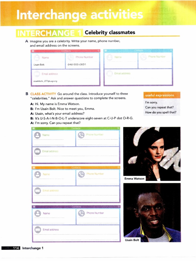 Interchange INTRO - Extra Activities | PDF