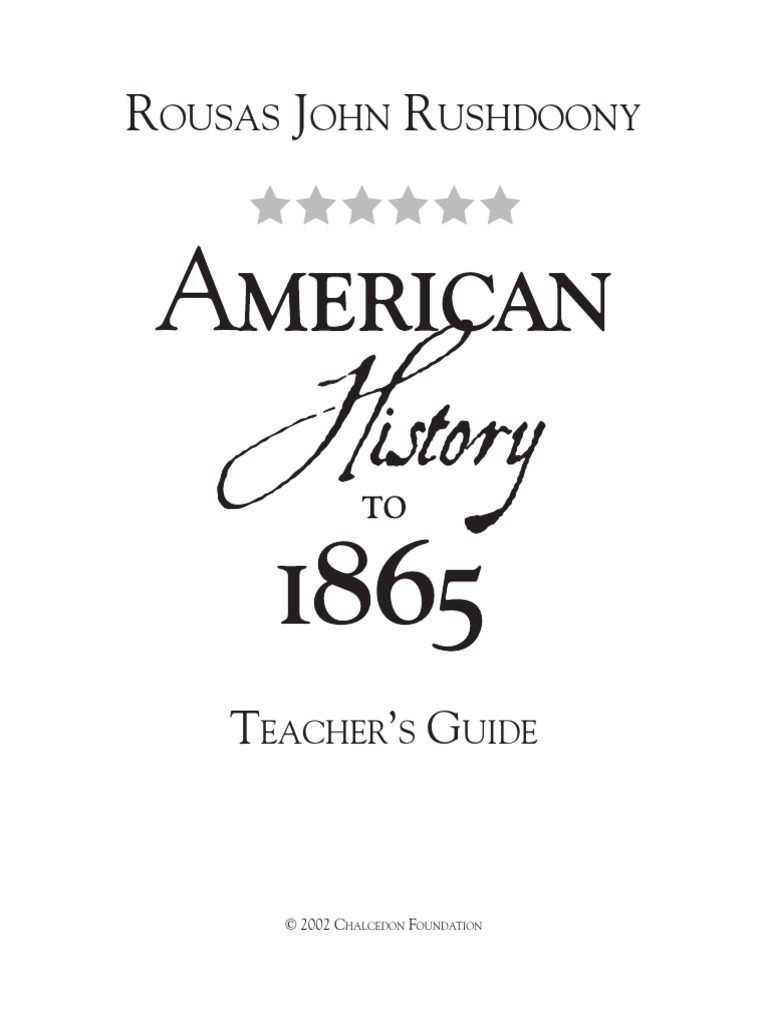 American History Teachers Guide SAMPLE | PDF
